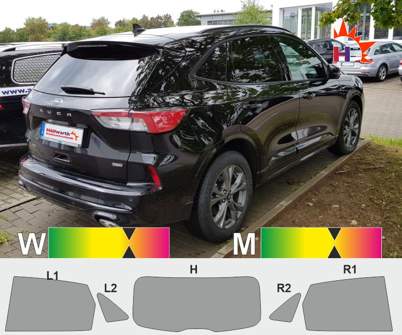 Passgenaue Tönungsfolie für Ihren FORD Kuga 19.